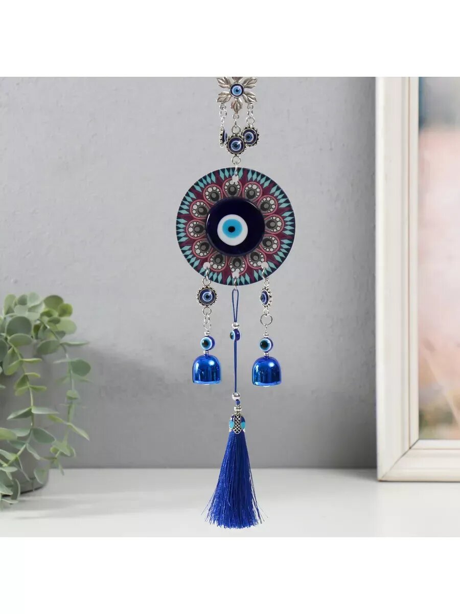 Музыка ветра "Глаз с двумя колокольчиками" 30,5х8х2 см
