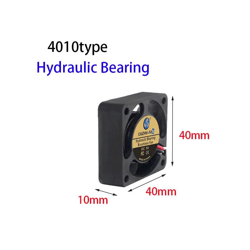 Вентилятор охлаждения 3D-принтера, вентилятор 4010 40X40 X 10 мм, подшипник втулки или гидравлический подшипник, бесщеточные охлаждающие вентиляторы постоянного тока 12 В 24 В
