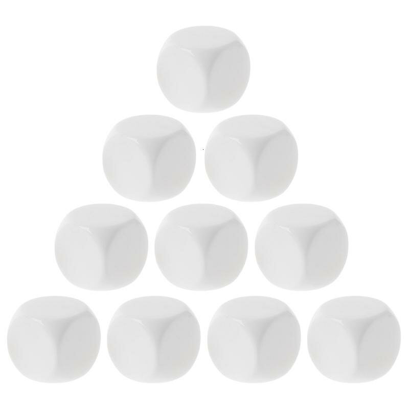 Белые акриловые кубики (6 шт.), 20mm