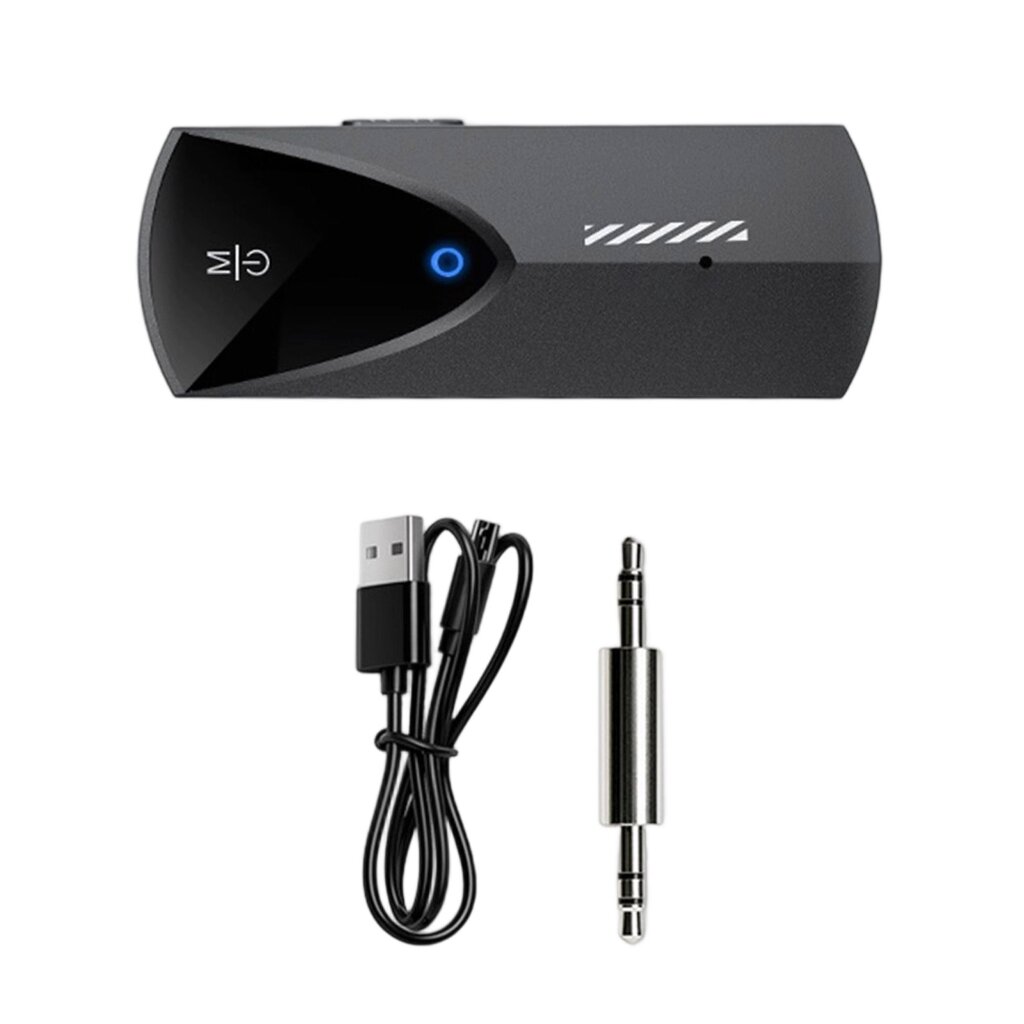 Bluetooth-совместимый Передатчик и Приемник с Низкой Задержкой 2 в 1 Беспроводной Адаптер 3,5 мм для телевизора/Домашней Аудиосистемы/Автомобильного Звука