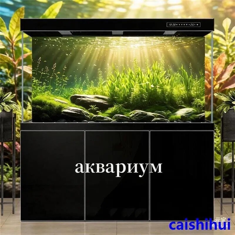 Фон для аквариума Декорации Солнечные водоросли,120x60см