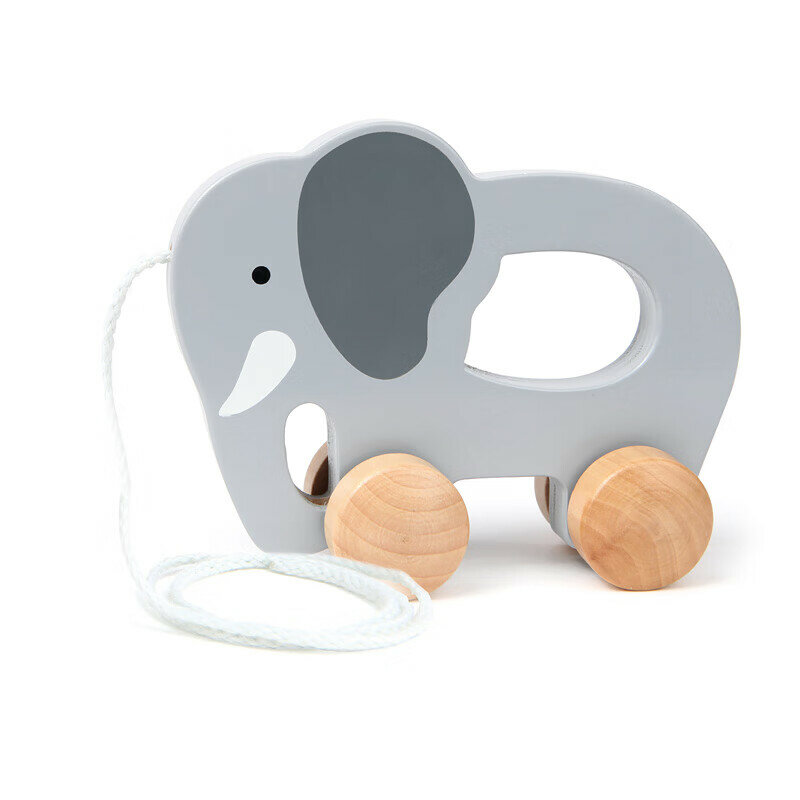Hape мини-трактор с слоном для ходьбы детский развивающий подарок 3-6 лет Цвет：Мини-трактор со слоном