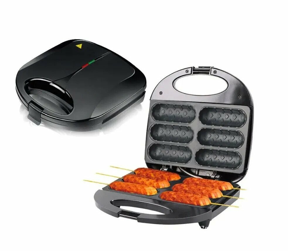 Мультипекарь mzm-20260110163940689 2000 Вт, черный, хром