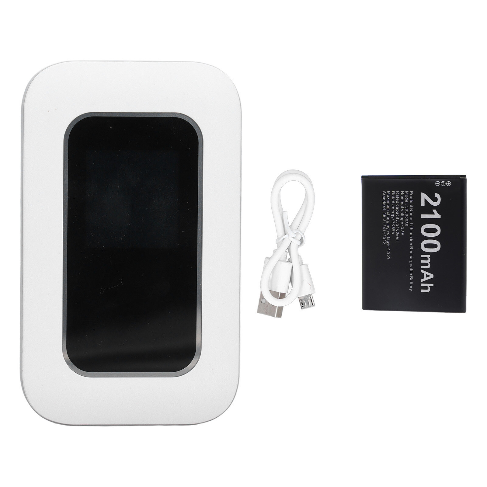 4G LTE Mobile WiFi Hotspot with Sim Card Slot 2100mAh USB Rechargeable Unlocked 300Mbps WiFi Hotspot Router with Display