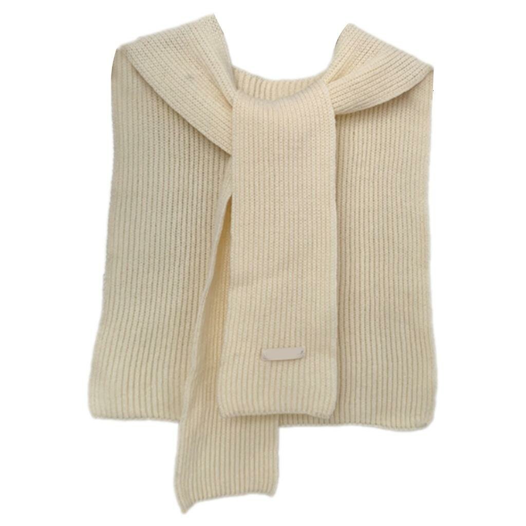 Женский вязаный шарф-накидка, Бежевый