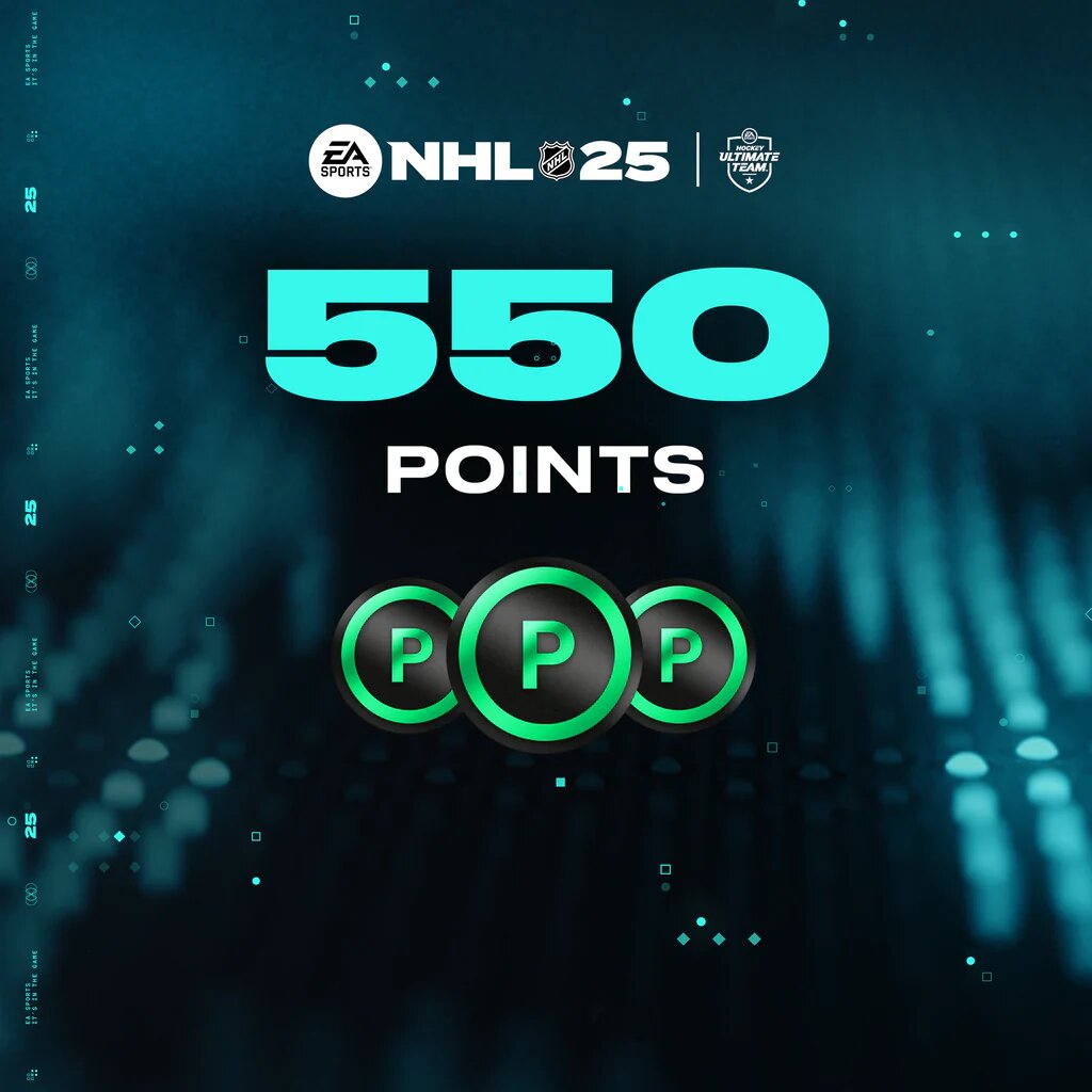 Дополнение NHL 25 - NHL POINTS 500 (+50 Bonus), цифровое издание PlayStation 5, регион Турция / код пополнения баланса