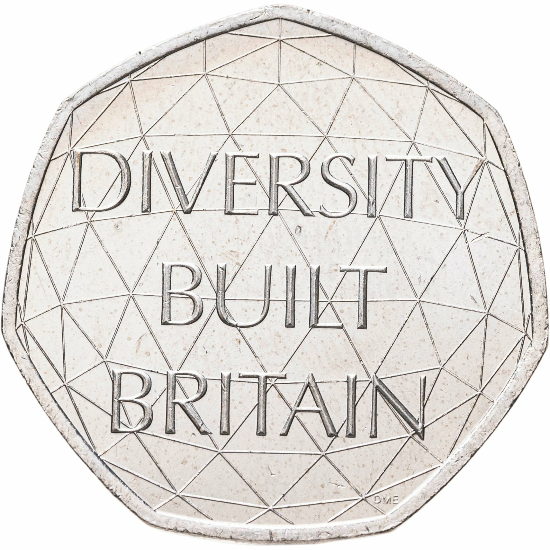 Великобритания 50 пенсов 2020 "Британское многообразие", Мельхиор медь-никель, в сохранности UNC