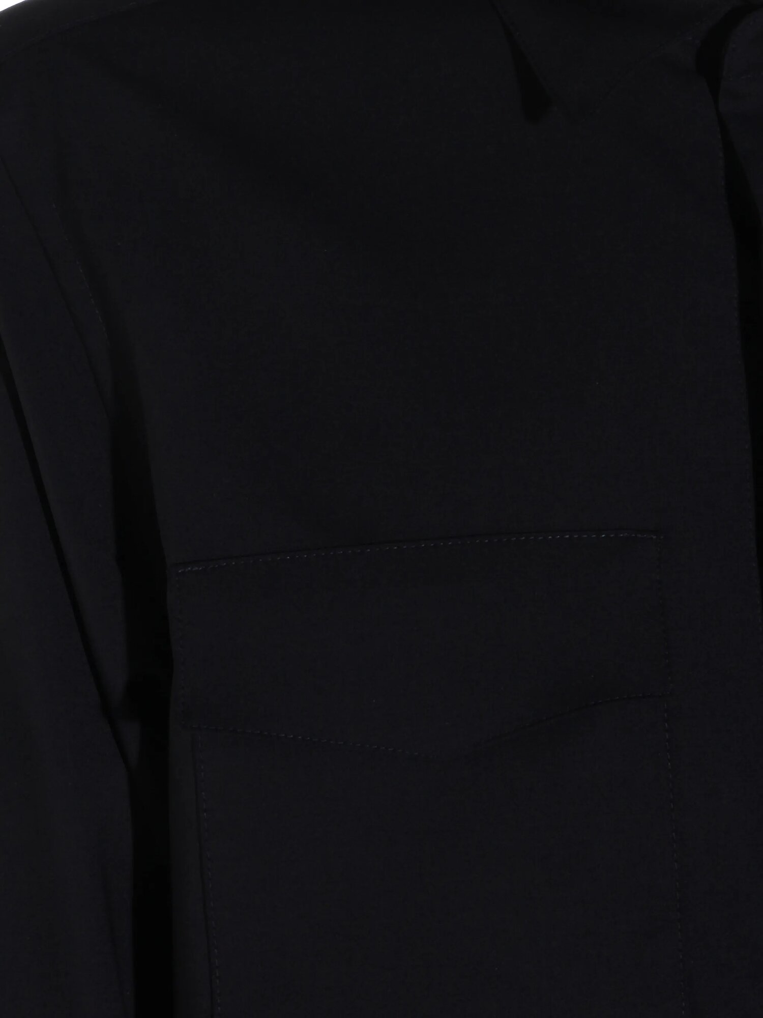 Куртка Canali Button-detail shirt jacket, размер 48, black/black — фото 1