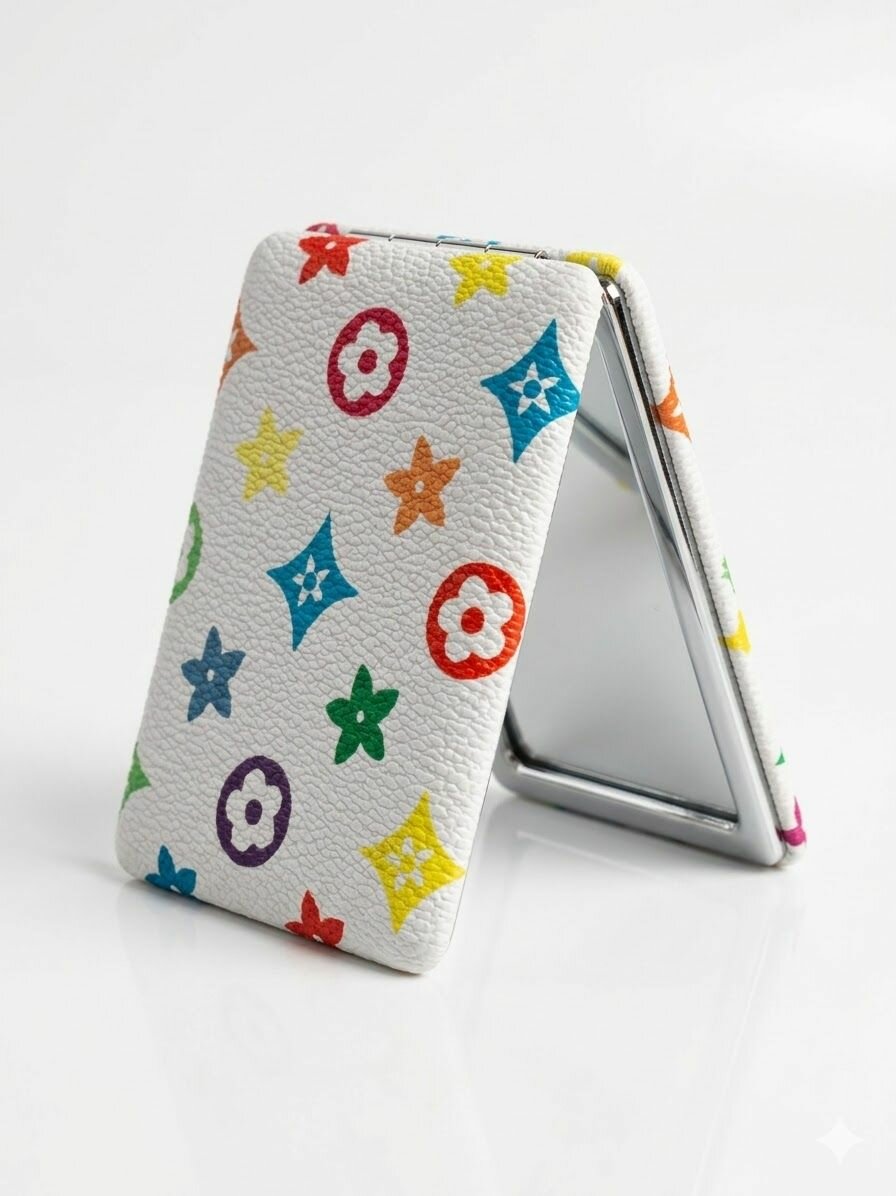 Карманное зеркало. Зеркало складное белое