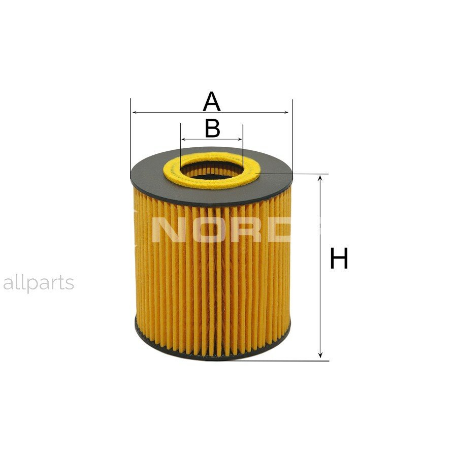 NORDFIL ON1122 Фильтр масляный VOLVO S40 S60 S70 S80 I II V40 V70 I II XC70 XC90 VW Golf V VI