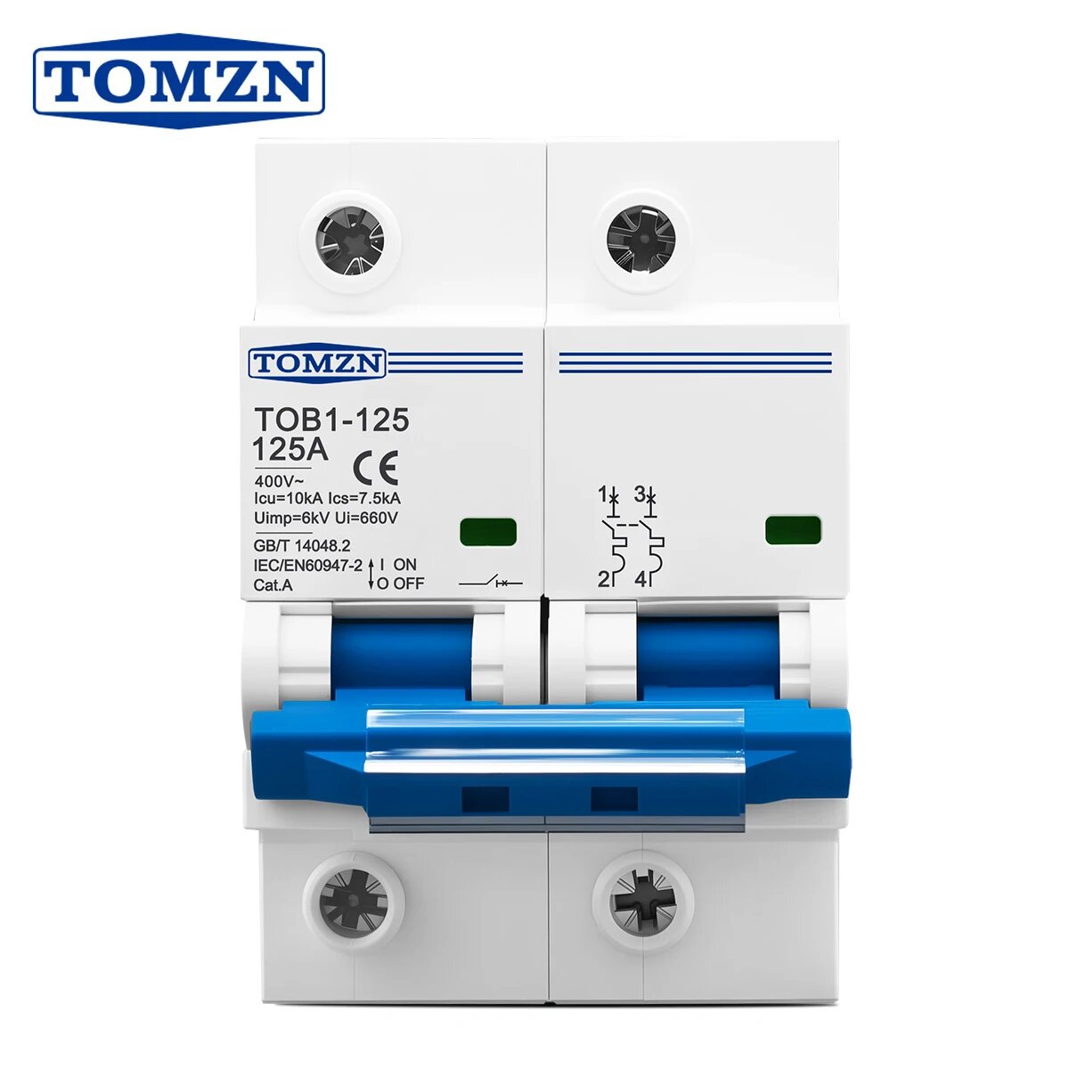 Автомат защити цепи TOMZN 2P 80A/100A/125A 220V/400V 100А
