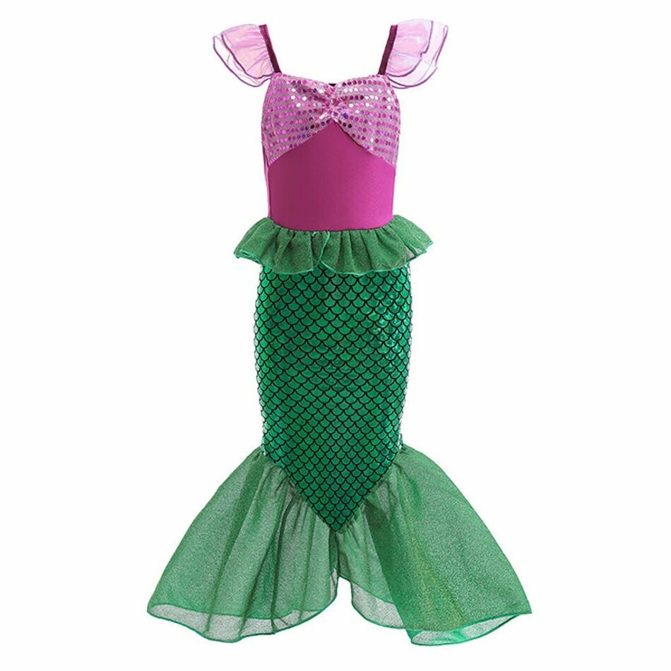 Детский костюм русалочки изумрудный, Size 120, Цвет: DD84