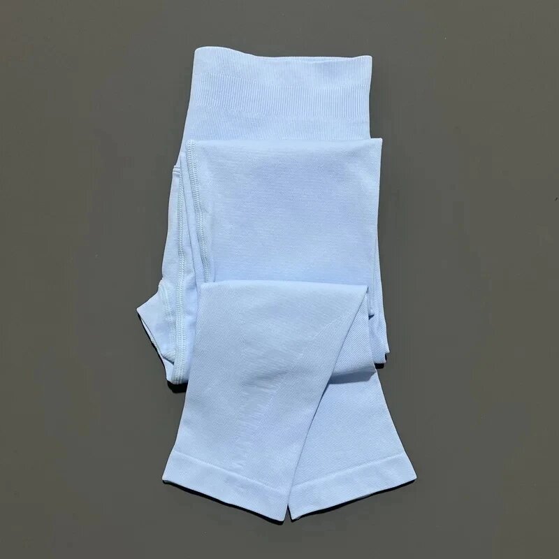 Леггинсы бесшовные для йоги, S, CK9204-Baby Blue