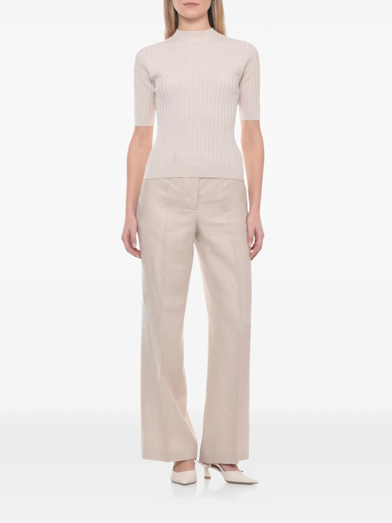Свитер PESERICO Ribbed knit sweater, размер 40, , разноцветный — фото 1