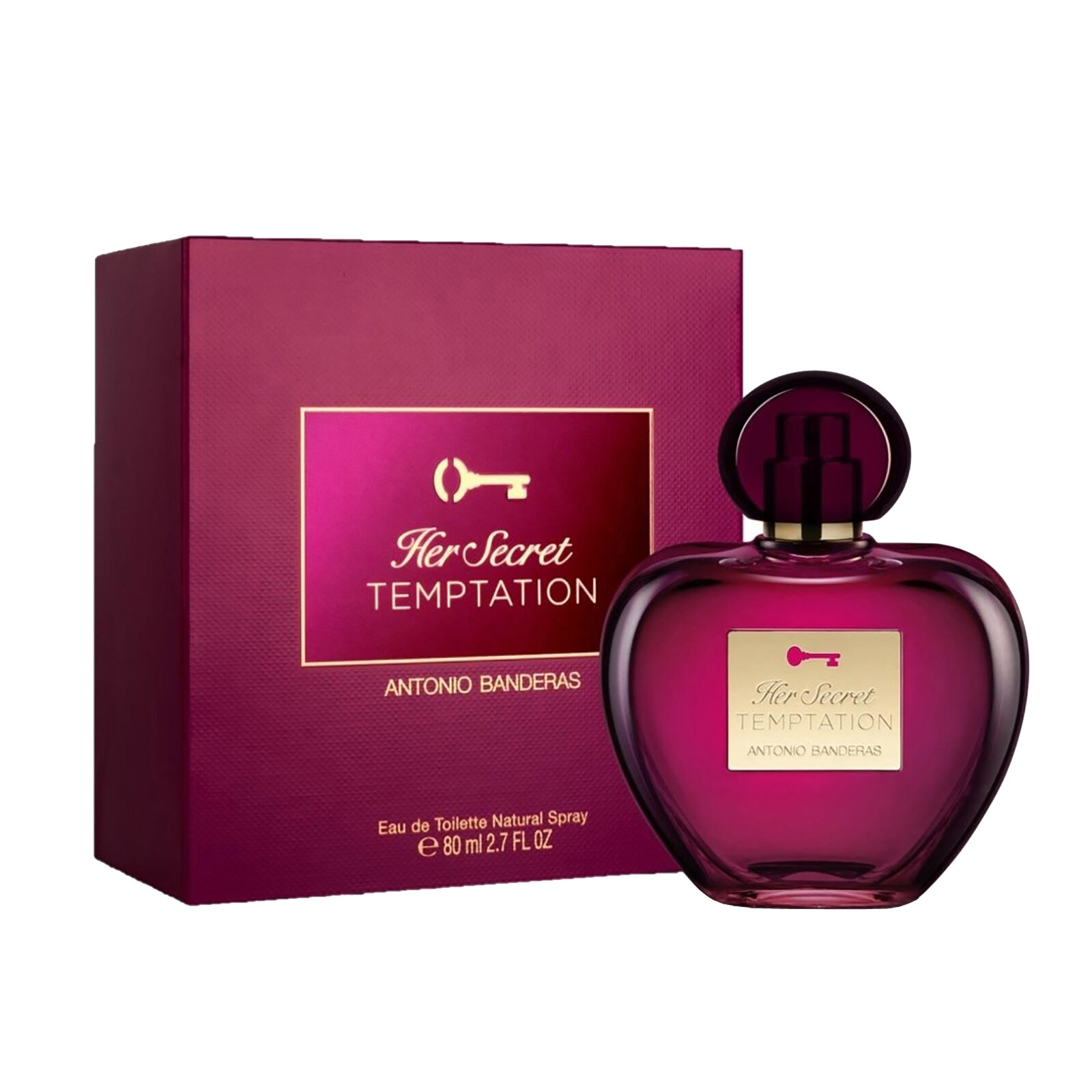 Туалетная вода для женщин Antonio Banderas Her Secret Temptation 80 мл, сладкий восточно-цветочный аромат