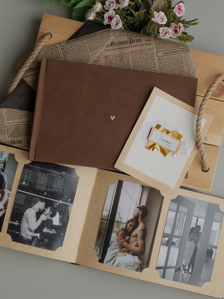 Фотоальбом "Как раньше" Сибирский Мишка 10х15 подарок мужчине