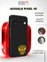 Черный матовый чехол на Google Pixel 10 / Гугл Пиксель 10 с принтом Герб Российс...
