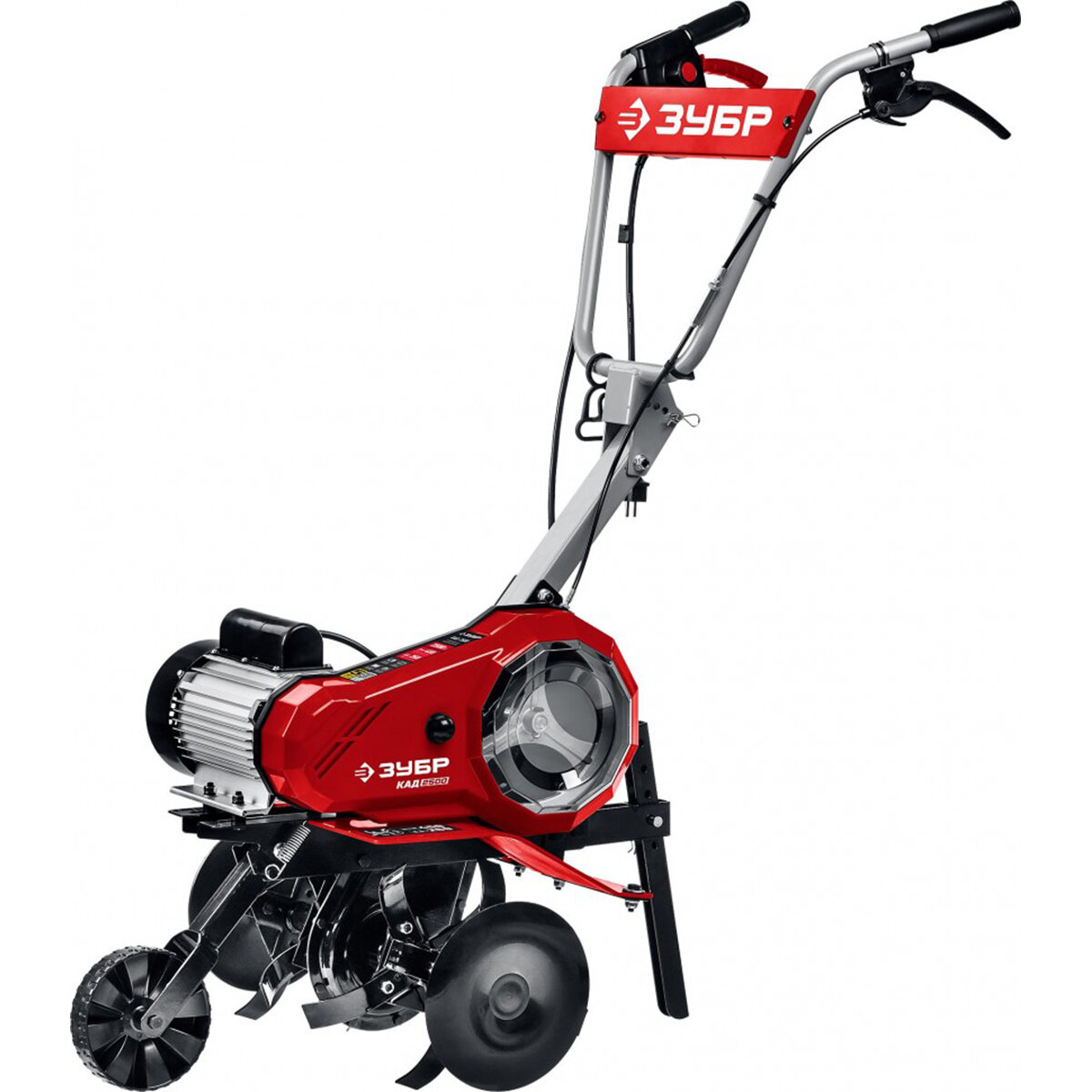 Культиватор электрический Зубр КАД-2500 красный, 2500 Вт, 165 об/мин