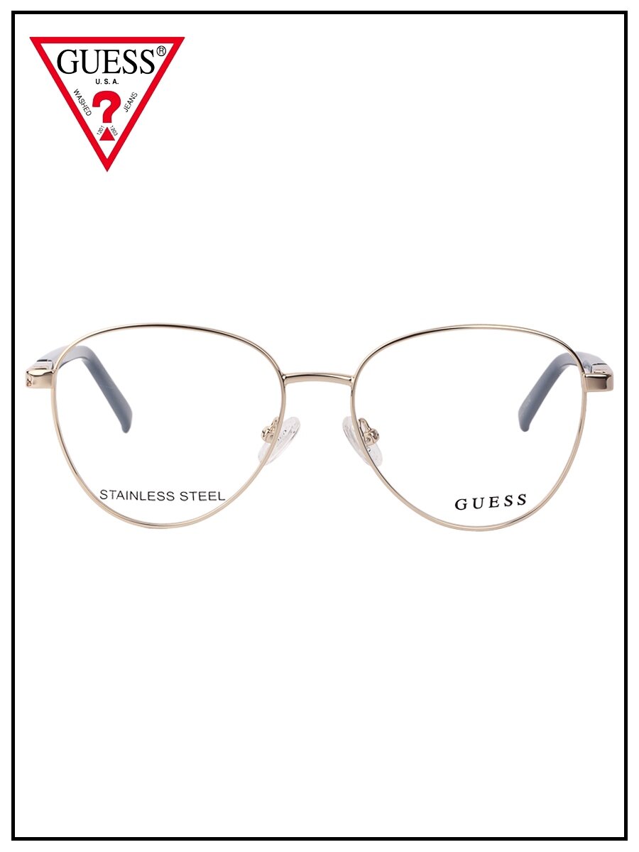 Оправа GUESS 3037 090 51, форма овальная, металлическая, с флексами