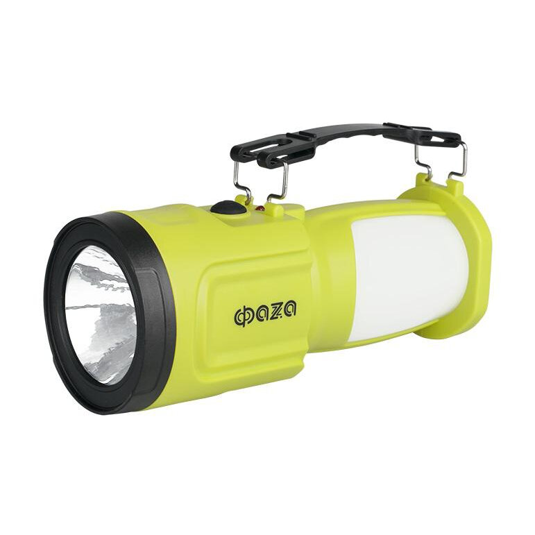 Фонарь аккумуляторный универсальный AccuF8-L1W/L24-gn 1Вт 83лм + боков. панель 24х0.1Вт 132лм аккум. 0.9А. ч ЗУ: сеть/солнечн. панель IP20 зел, JAZZWAY 5006683 (1 шт.)