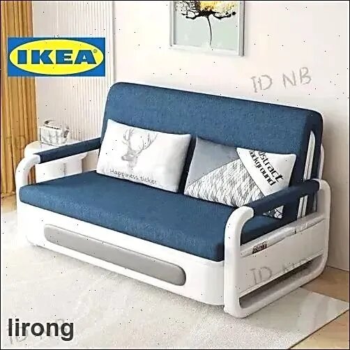 IKEA Диван раскладной, механизм Юниор, 88х90х90 см, синий