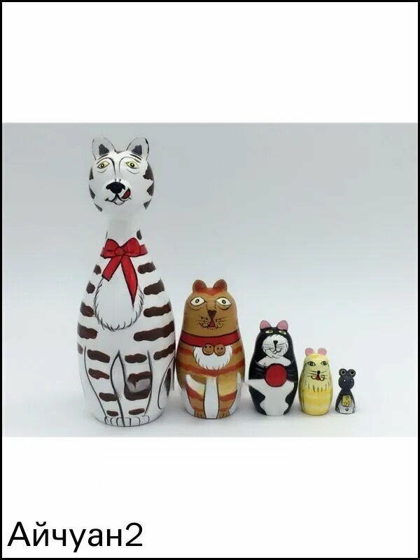 Эксклюзивная матрешка 19 см на пять мест