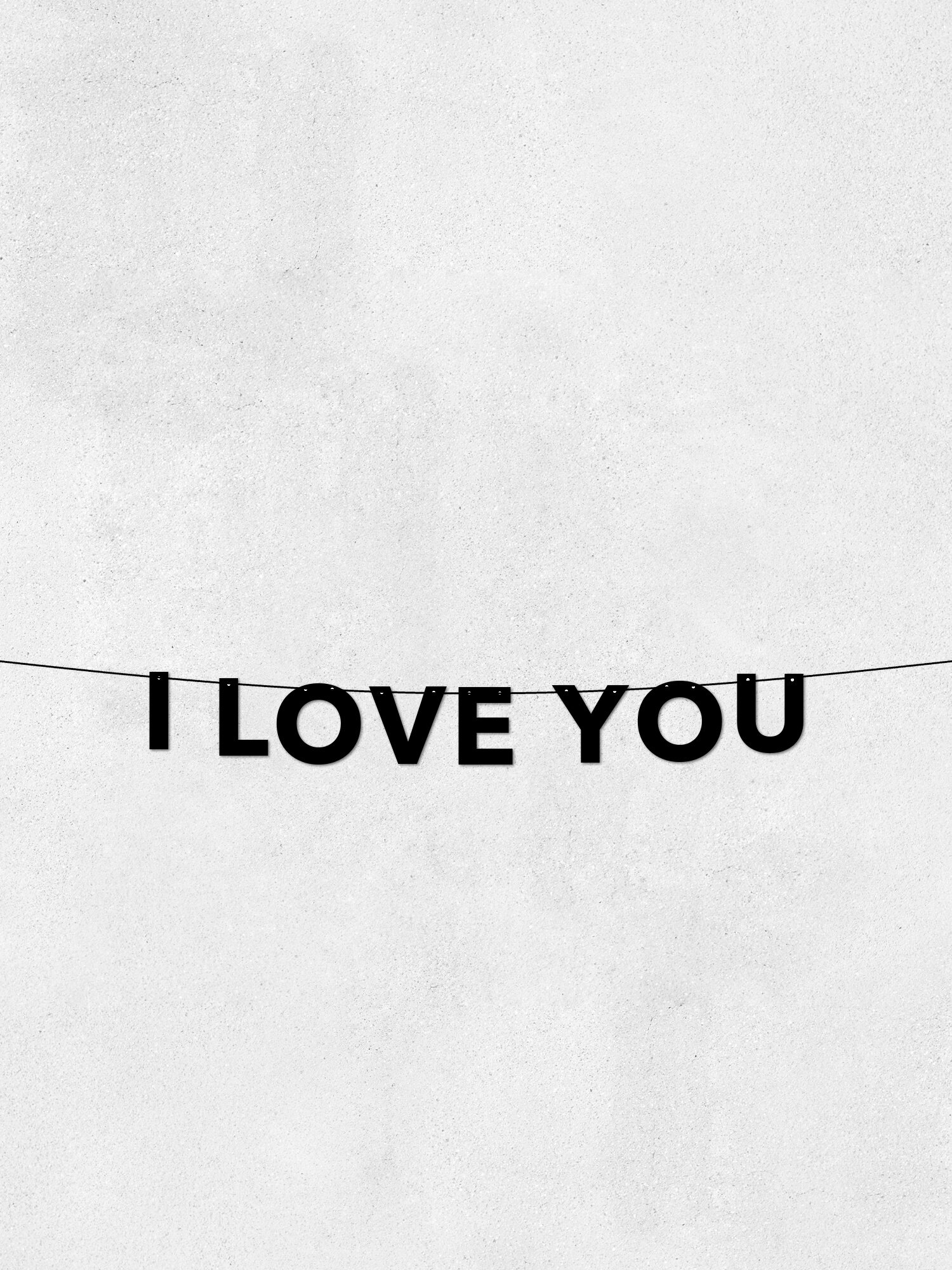 Гирлянда I Love You - Долговечный Декор для Романтического Интерьера, Высота Букв 10 см, Легкое Крепление