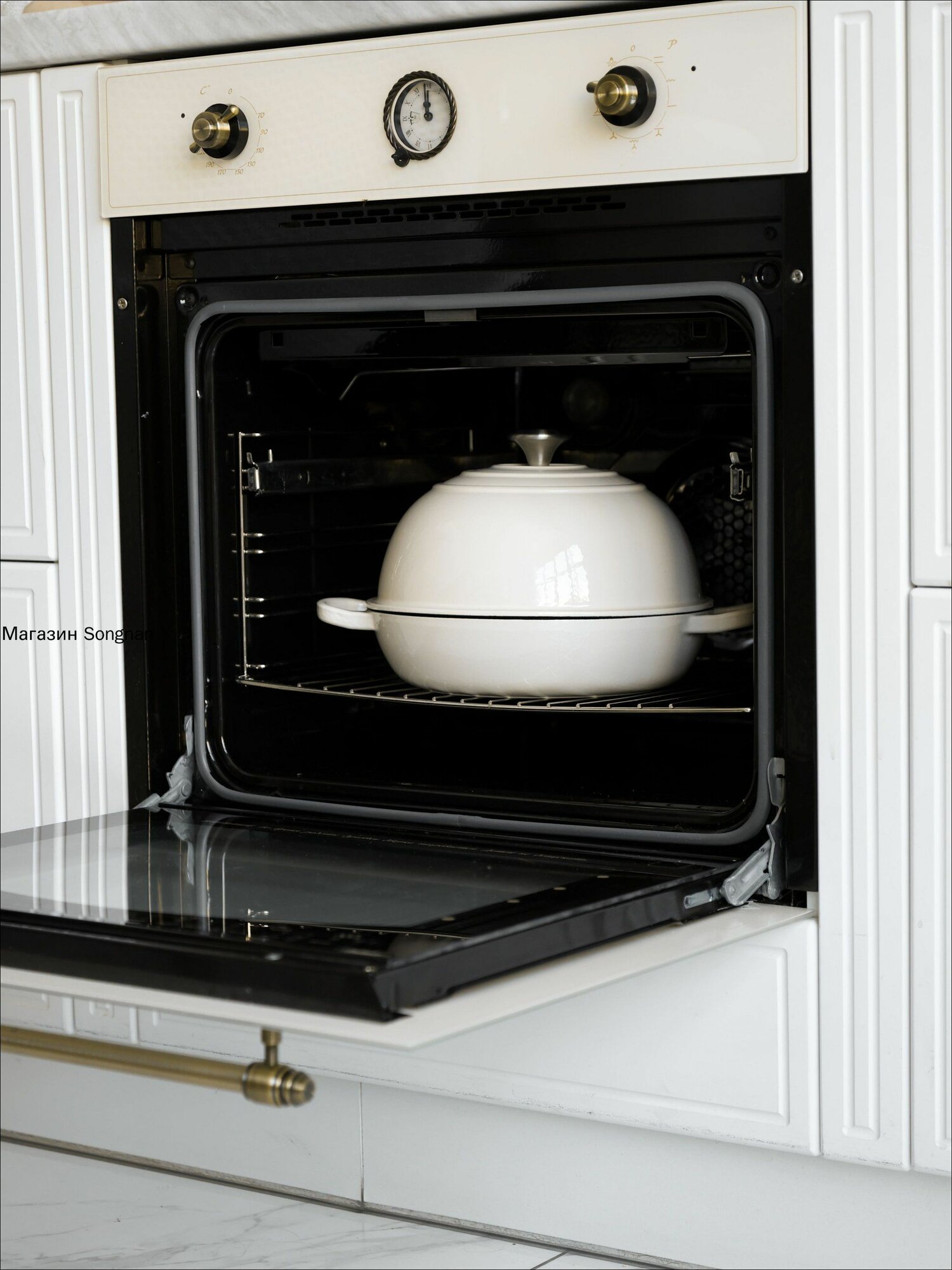 Чугунная форма для выпечки хлеба 24 см