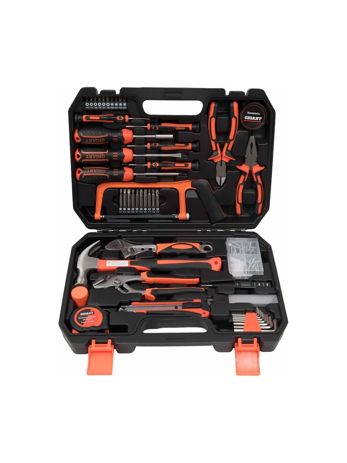 Профессиональный набор инструмента для дома в чемодане, 102 предмета Gigant GNJ-102
