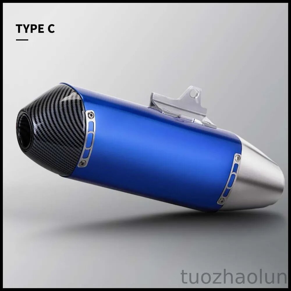 Глушитель универсальный эндуро FMF STYLE для мотоциклов, синий