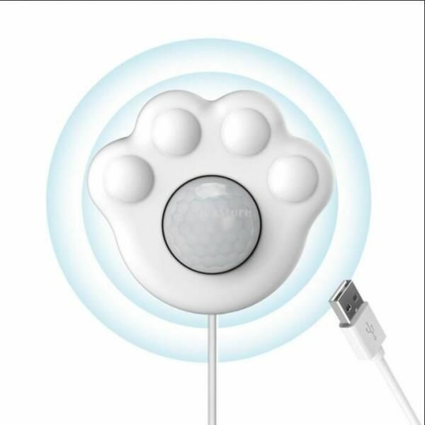 Умный датчик движения для автоматической поилки для кошек, бесшумный, энергосберегающий, с USB-подключением, 3 метра обнаружения