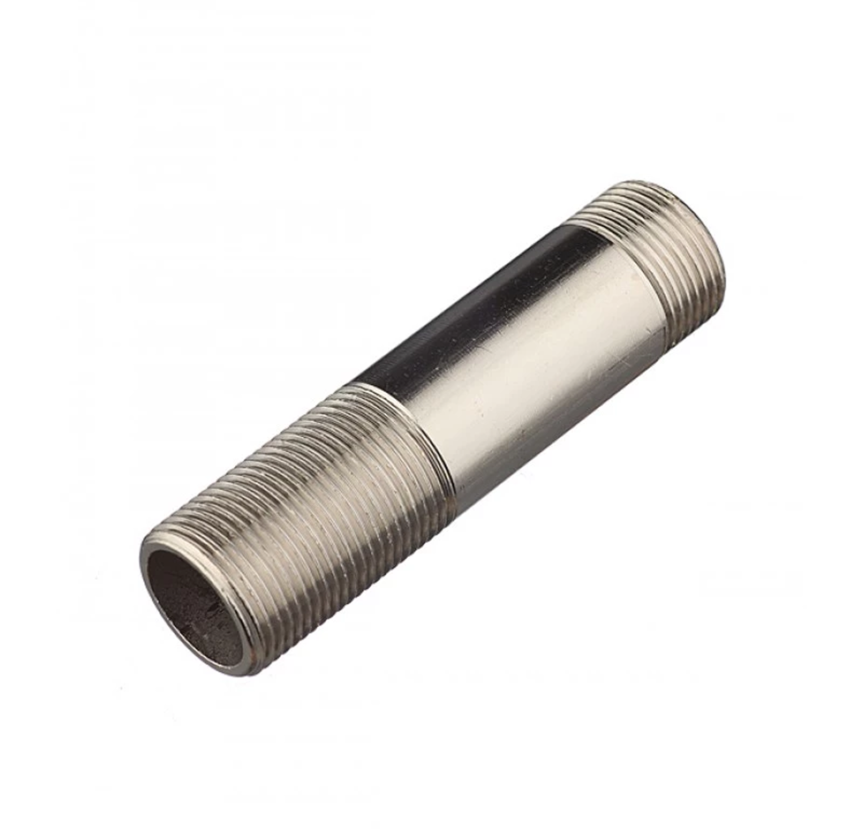 Сгон VALTEC, латунь, никелированный, длина 100мм, 1/2", резьба наружная