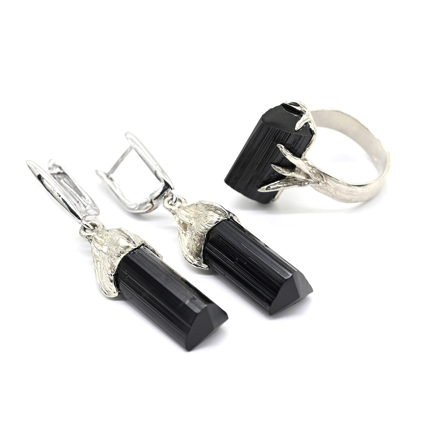 Комплект бижутерии, турмалин