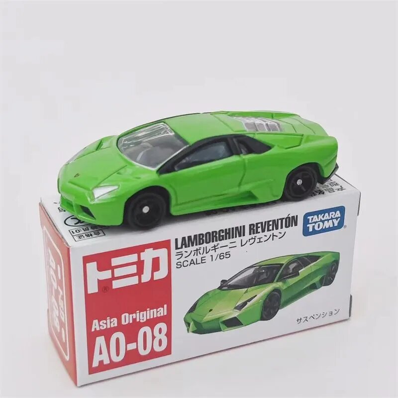 Tomica A008 - Lamborghini Reventon - зеленый. Масштаб 1/64. Игрушечная машинка.