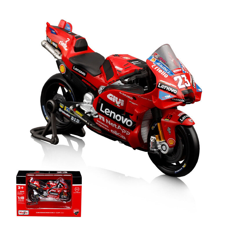 Фигурка Meritor 1:18 Ducati 2024GP, модель автомобиля из сплава, металлическая модель автомобиля, игрушечные украшения для мужчин
