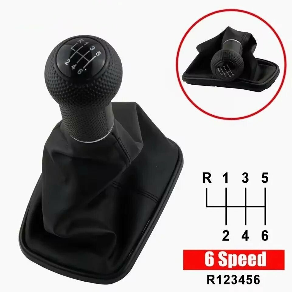 KNOW EASY-Подходит Volkswagen Golf 4 IV MK4 GTI R32 Bora Jetta 1999-2004 6 скорость 12 мм ручка переключения рычаг Shift Guard черный