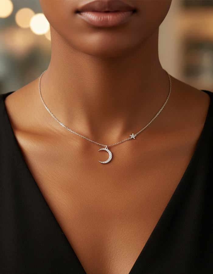 Колье, циркон