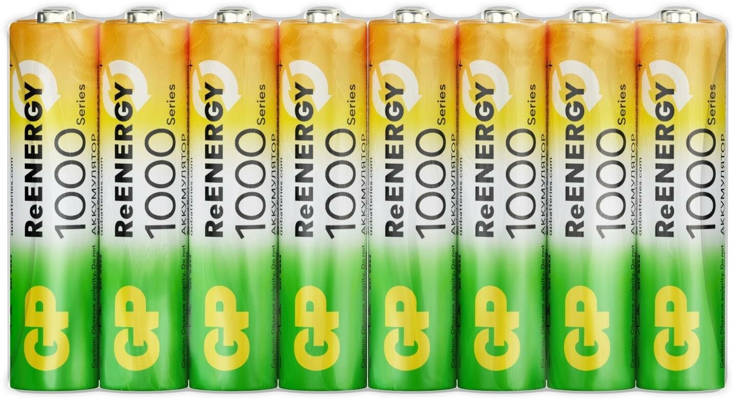 Аккумулятор GP AAA NiMH 1000 mAh, 16 шт, спайка (GP 100AAAHCRGY-B16 /192)