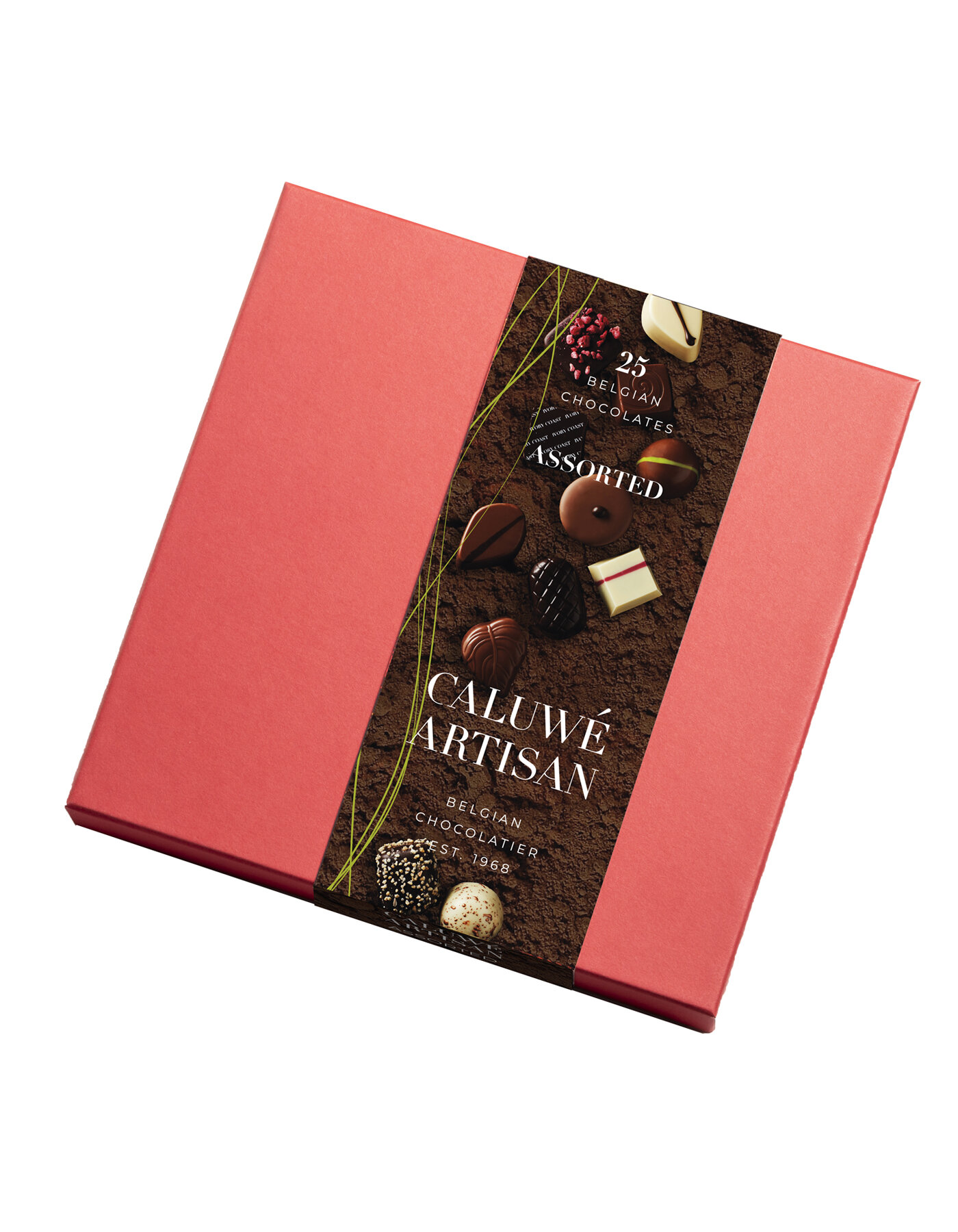 Ассорти шоколадных конфет Caluwé Artisan "Red Box", Бельгия, 345г