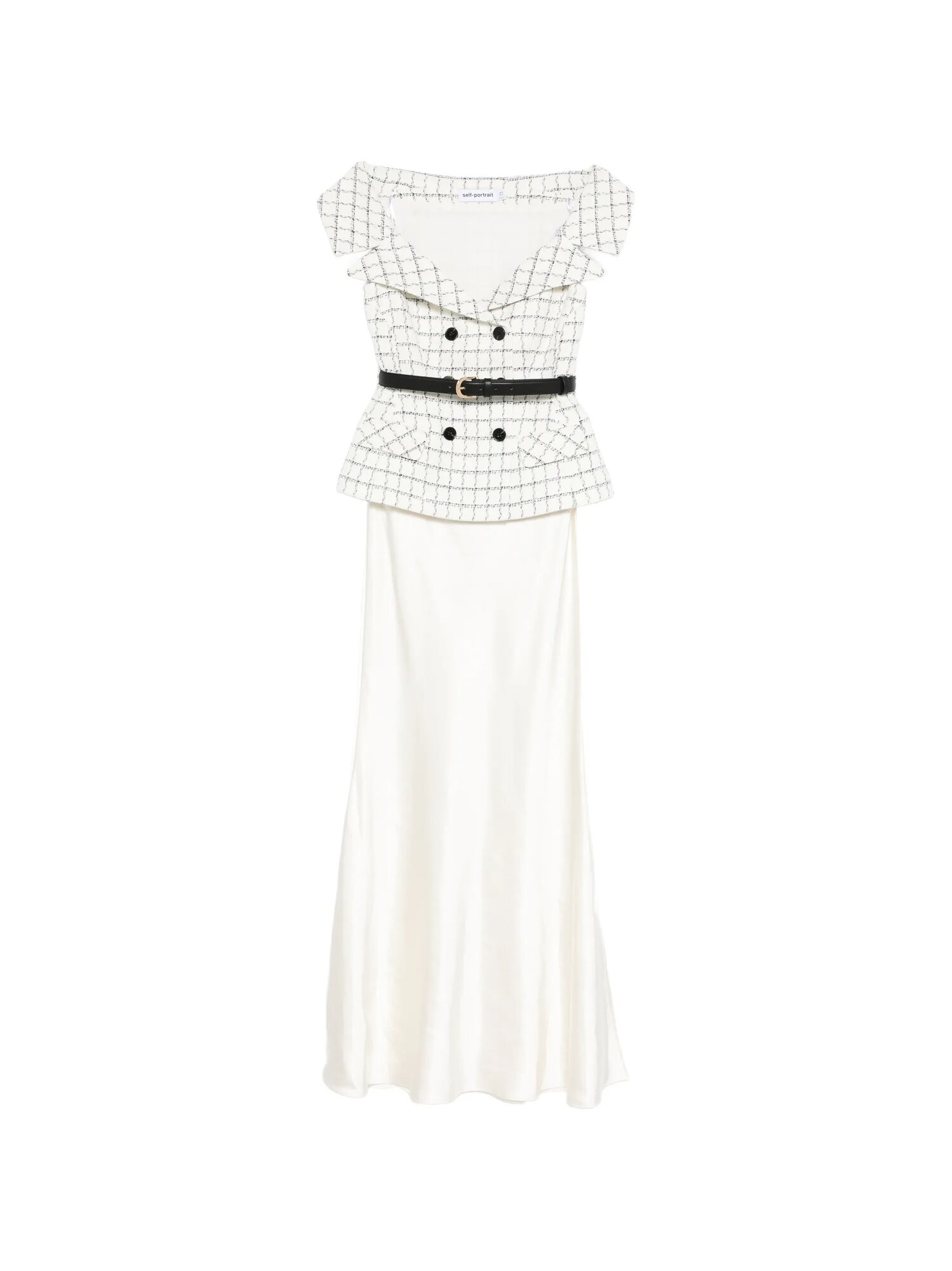 Платье Button belted maxi dress
