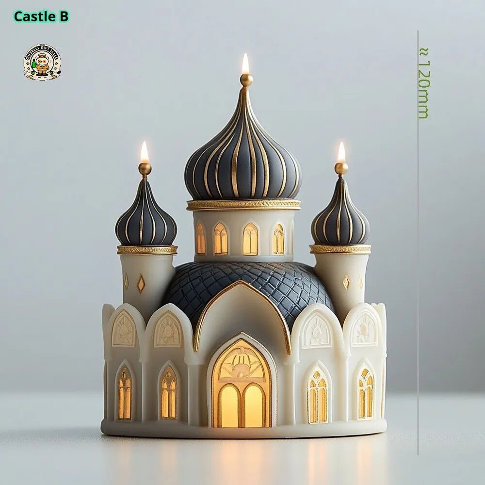 Силиконовая форма,"Замок", и может использоваться для изготовления Гипсовой, свеча, мыла и шоколада
