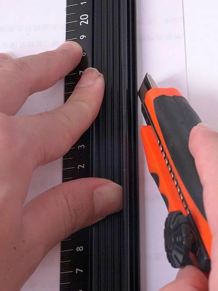 Линейка безопасная Nakioo, 60 см, черный цвет, алюминиевый сплав