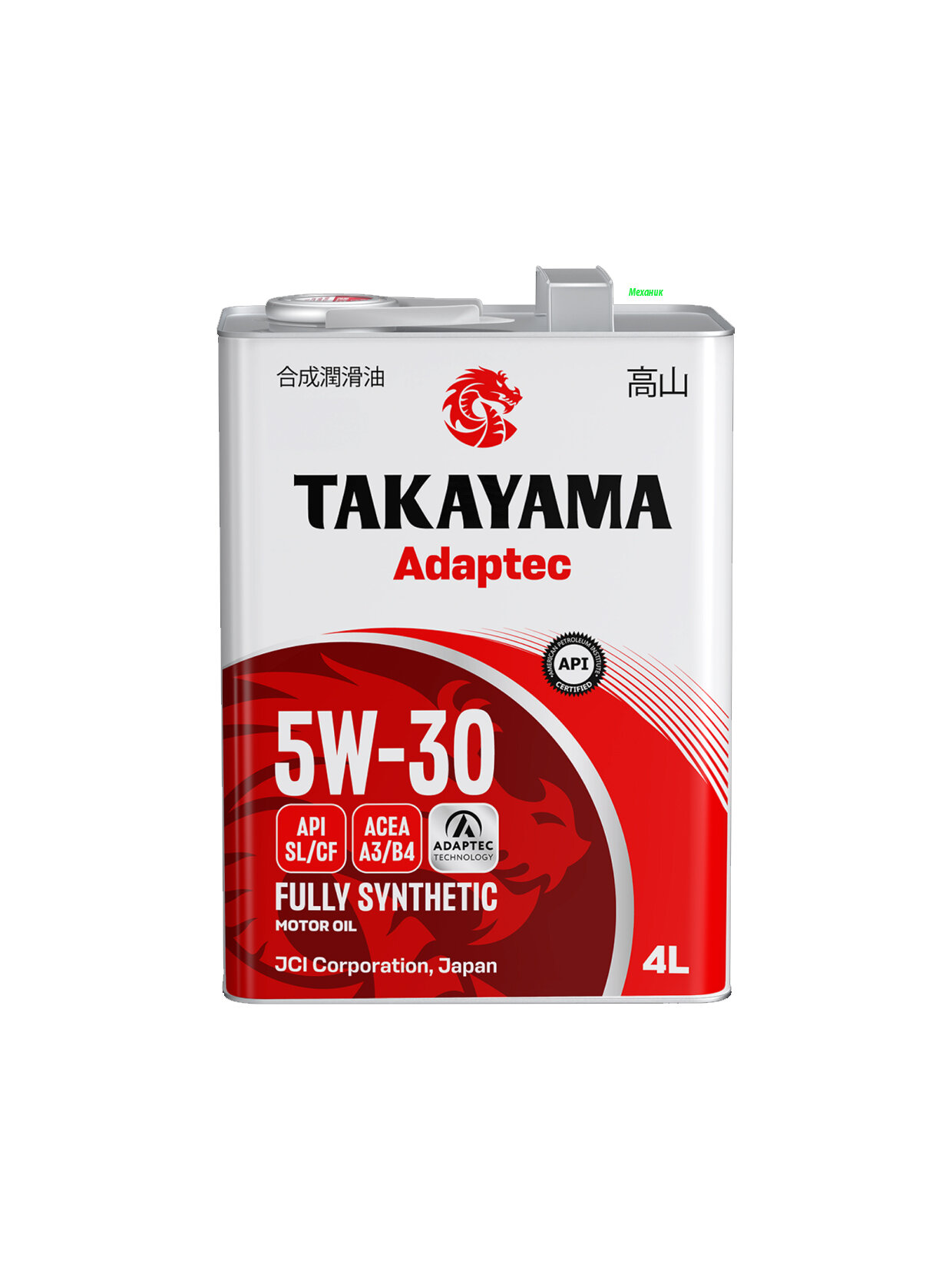 Масло моторное синтетика Takayama A3 Adaptec 5W-30 API SL/CF 4л (6056096)