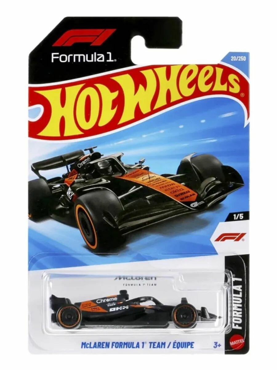 JJH95 Hot Wheels машинка металлическая игрушка коллекционная масштабная модель McLaren Formula 1 Team кейс 2026