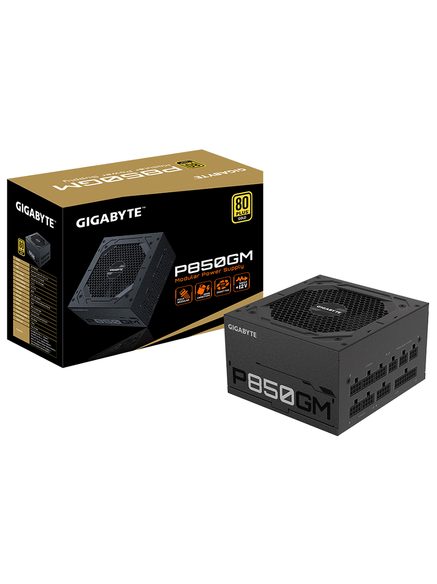 Блок питания для ПК GIGABYTE GP-P850GM 850W 80+ Gold (GP-P850GM)