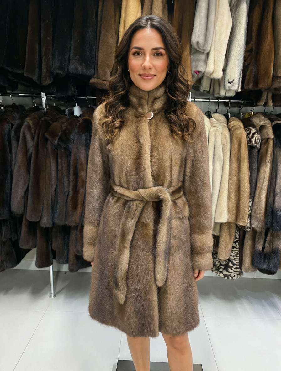 Шуба. Натуральная. Норка. Прямая 40- 42 р.