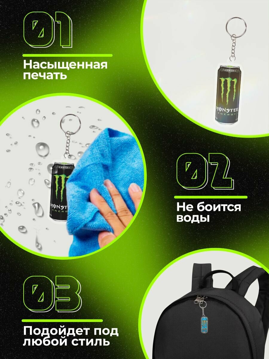 Брелок для поиска ключей ChilArt, голубой, зеленый, черный, оранжевый — фото 1