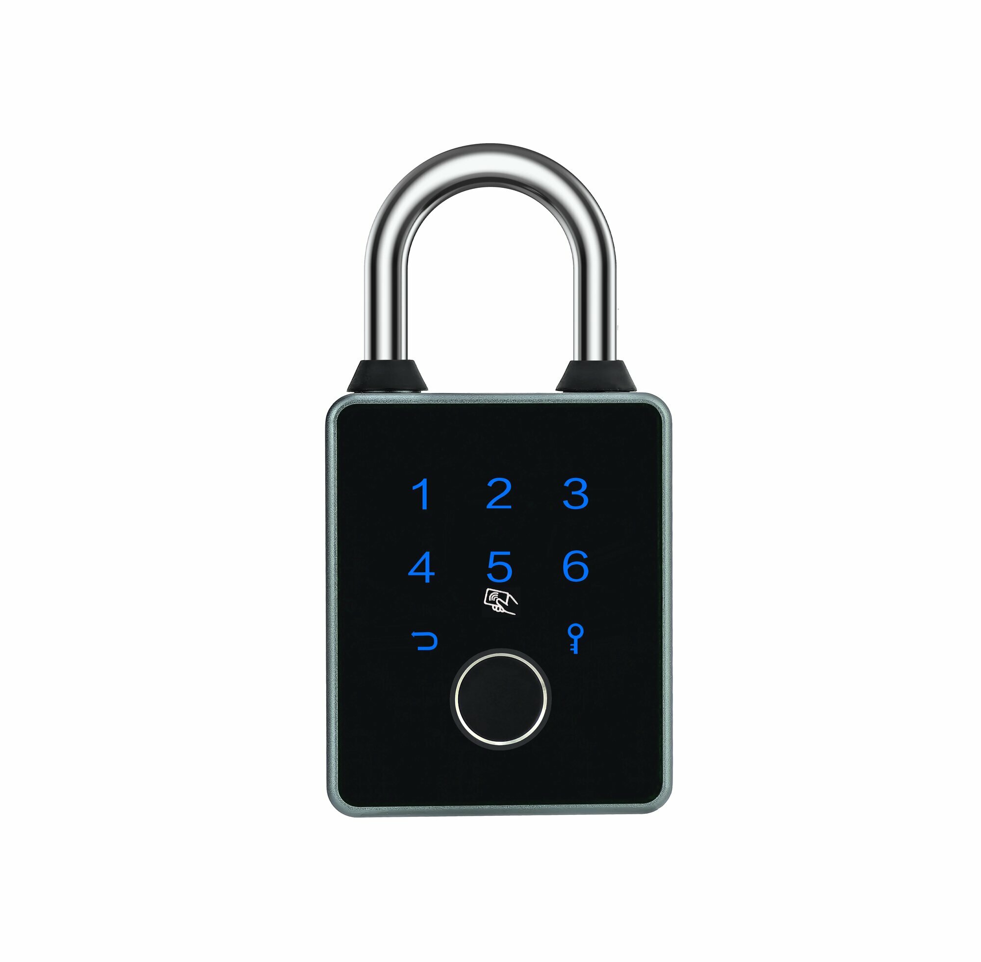 RAYKUBE T55D TT Lock BLE Водонепроницаемый интеллектуальный замок без ключа с отпечатками пальцев Портативный цифровой замок с разблокировкой через приложение/пароль/ключ