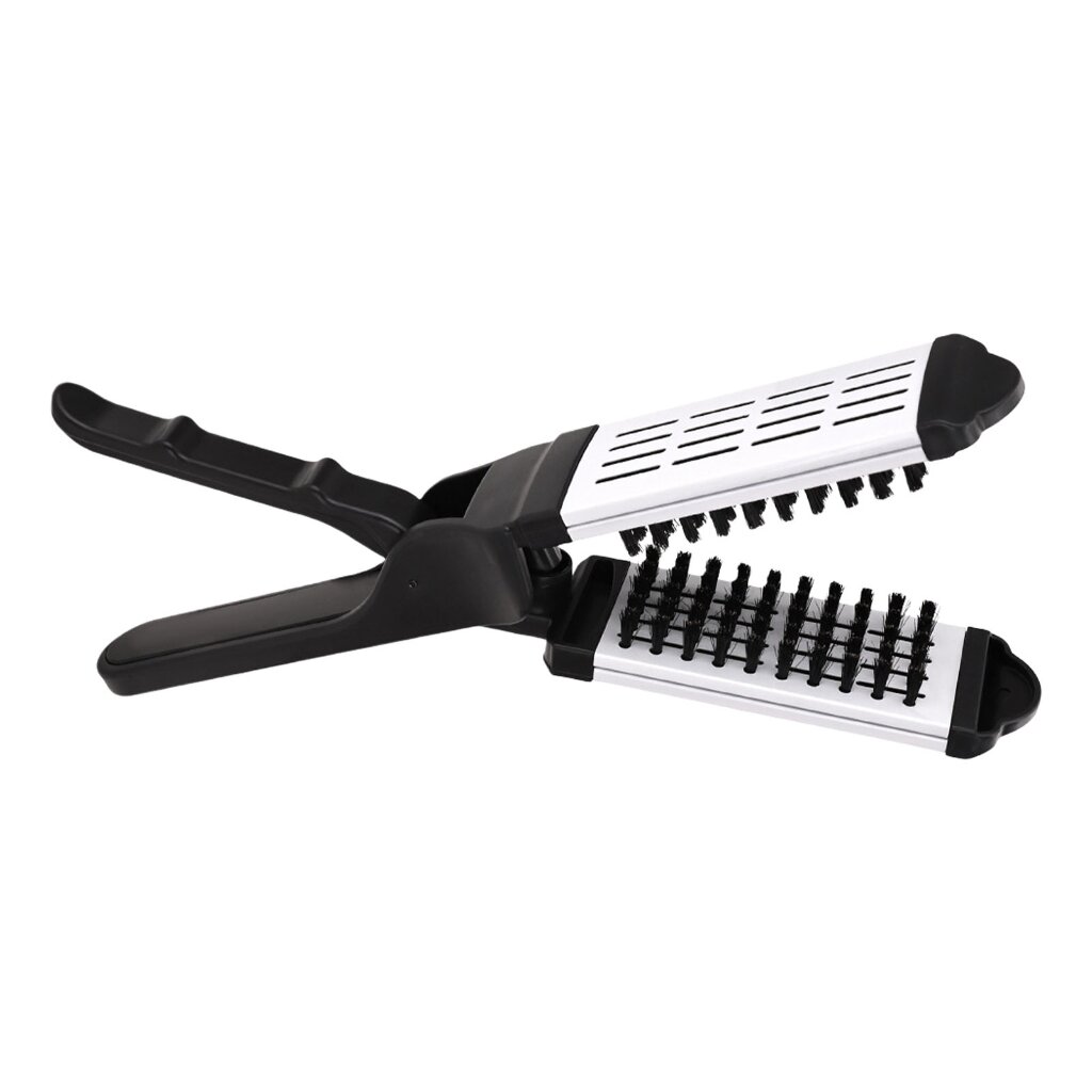 Зажимная Щетка Для Волос Двусторонняя Щетка Для Выпрямления Волос Распутывающая Расческа Инструмент Для Укладки Волос для Влажных Сухих Густых Длинных Волос