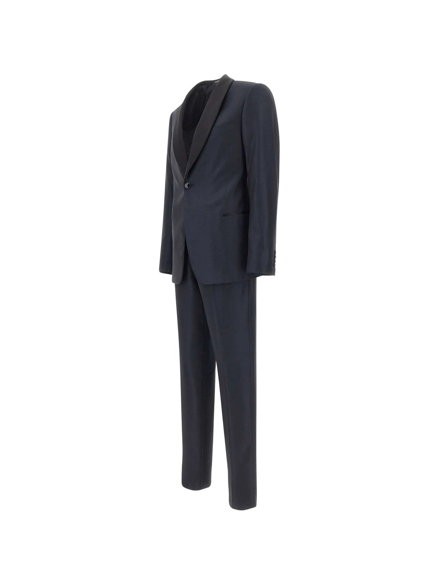 Комбинезон EMPORIO ARMANI Shawl lapels single-breasted suit, размер 52, синий — фото 1